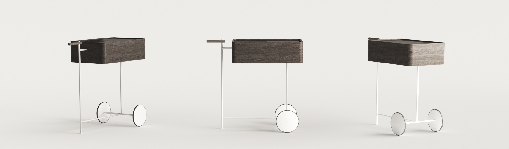 Minimal Trolley Bar Cart by Edvace | 3DOcean
