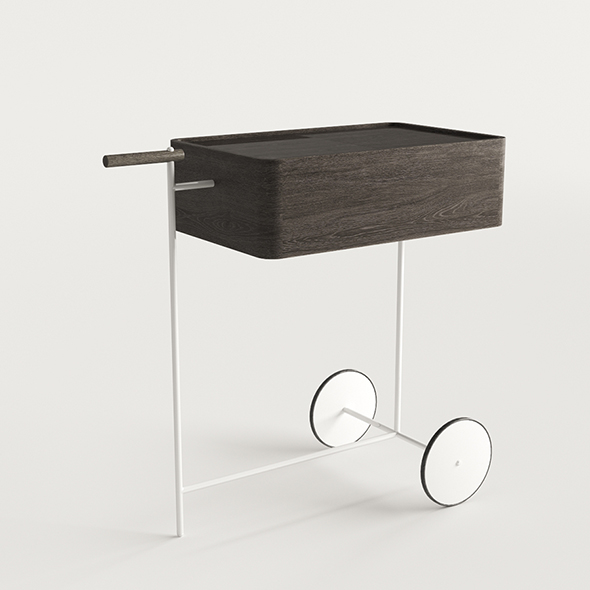 Minimal Trolley Bar Cart by Edvace | 3DOcean