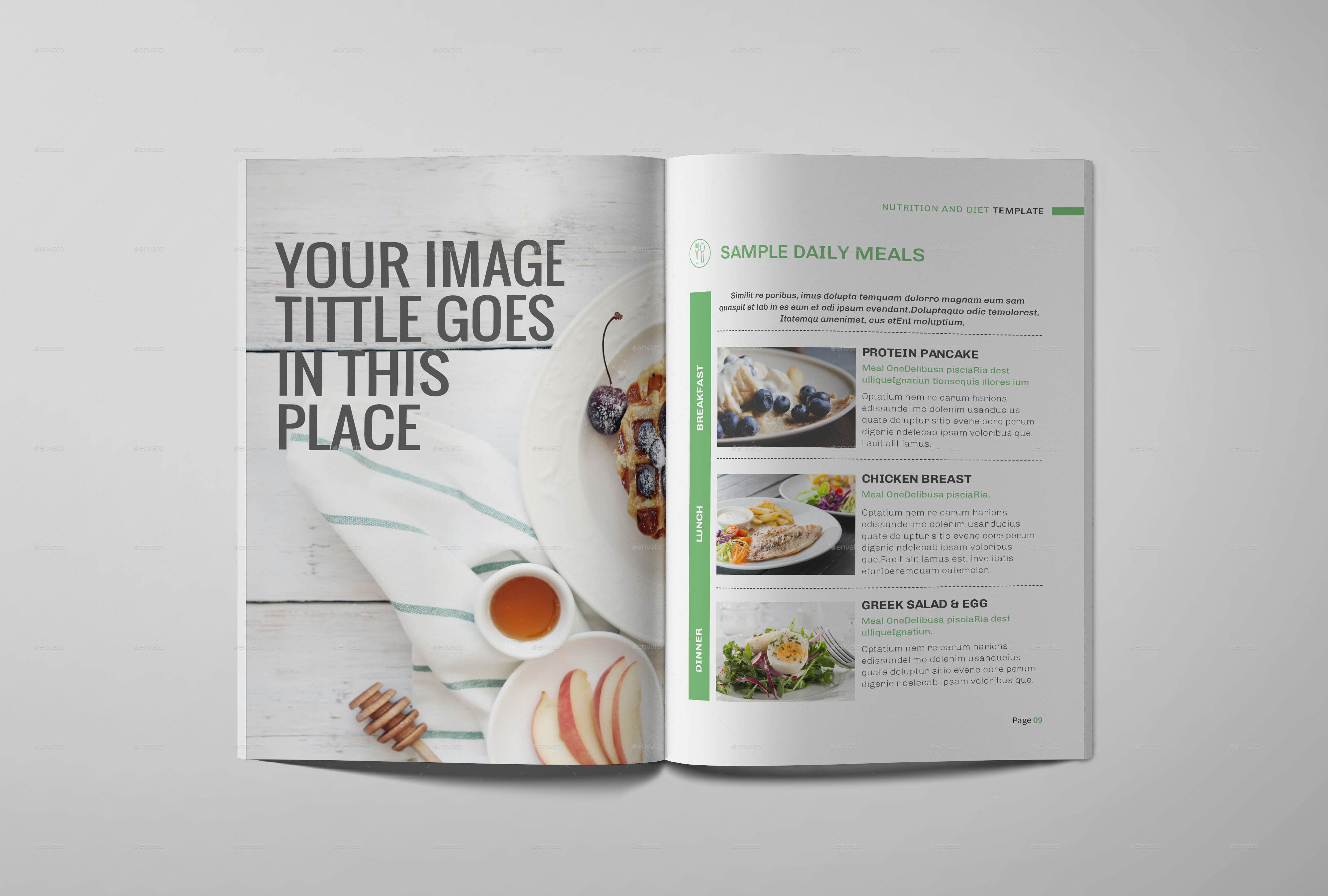 Nutrition & Diet Template, Print Templates | GraphicRiver