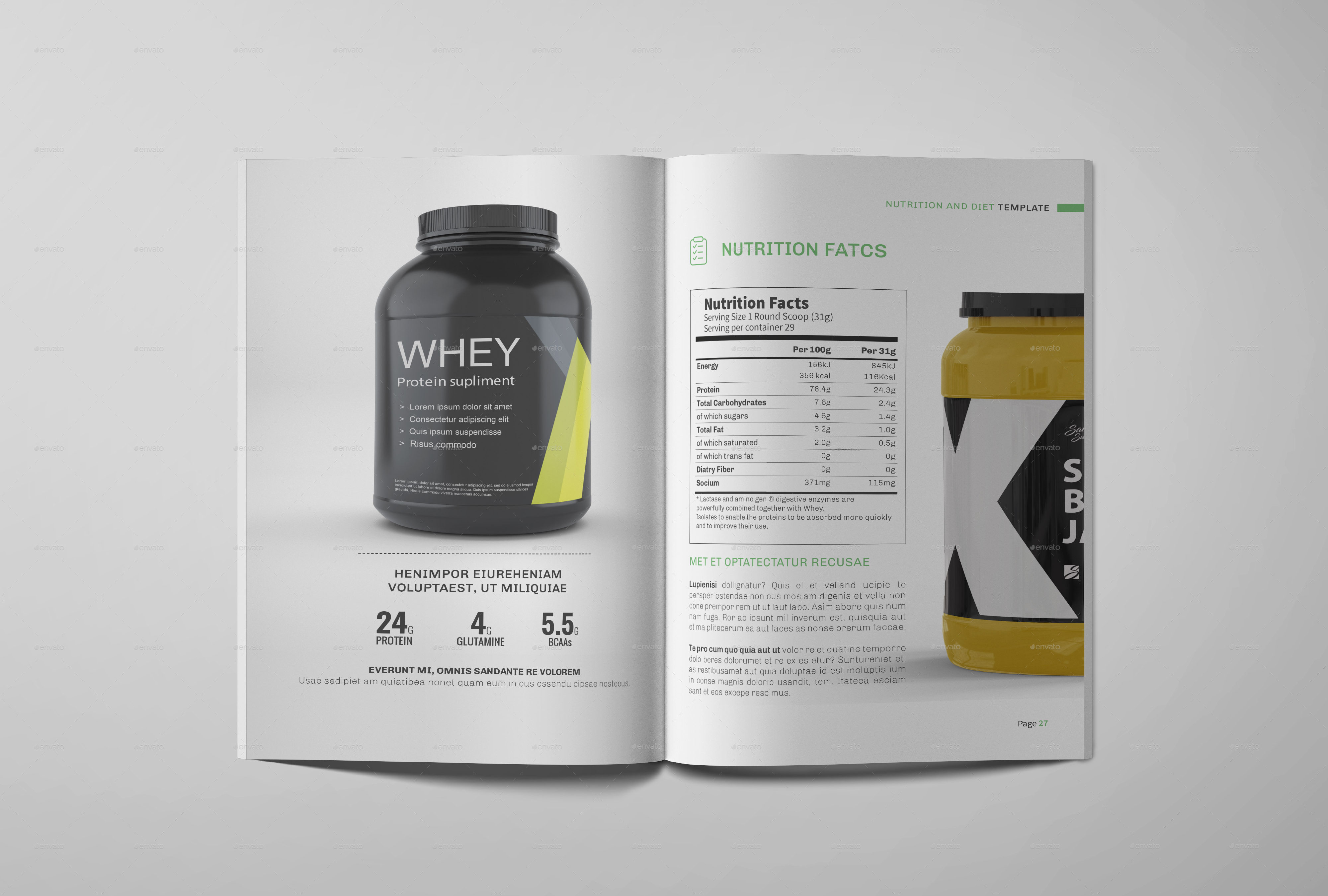 Nutrition & Diet Template, Print Templates | GraphicRiver