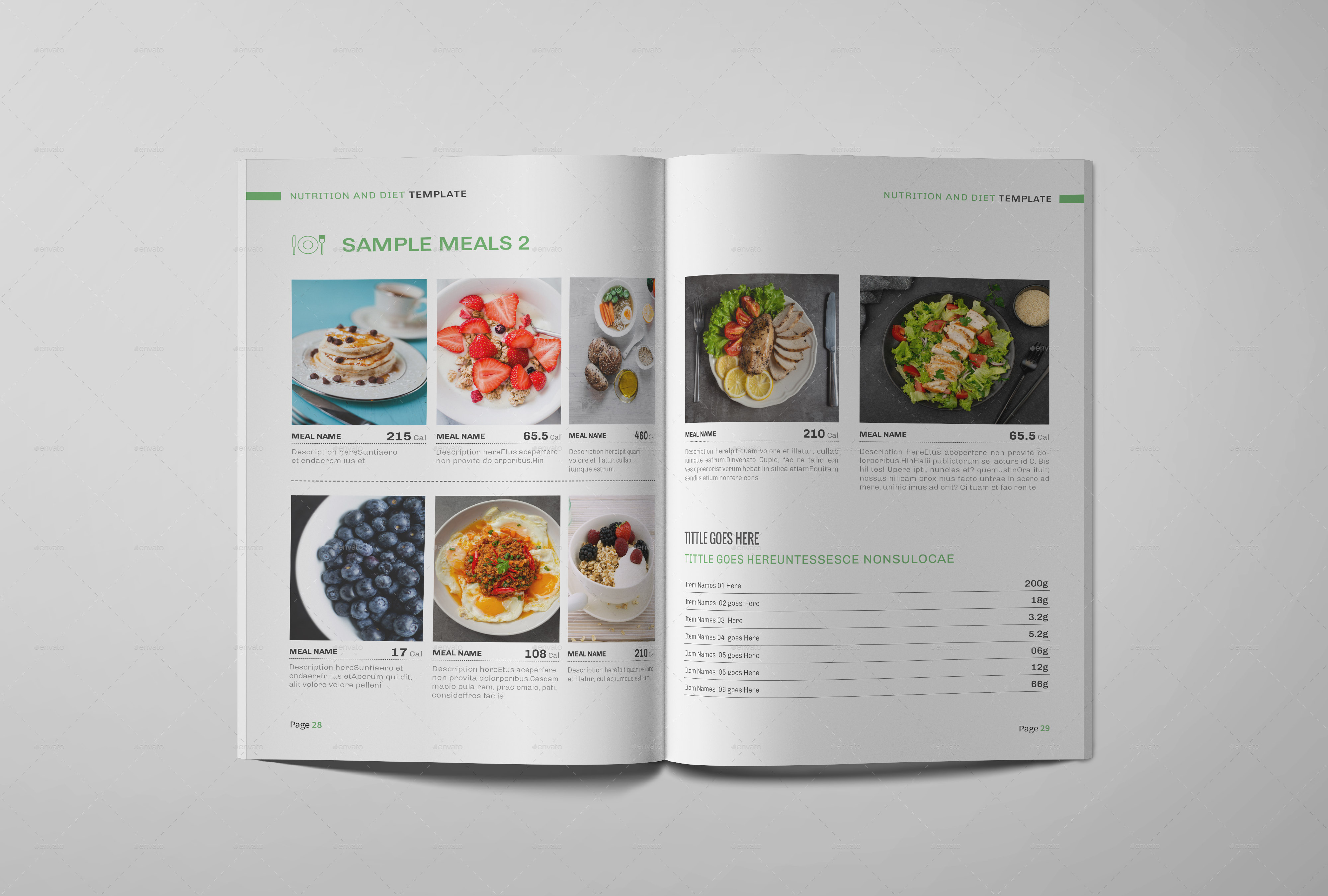 Nutrition & Diet Template, Print Templates | GraphicRiver