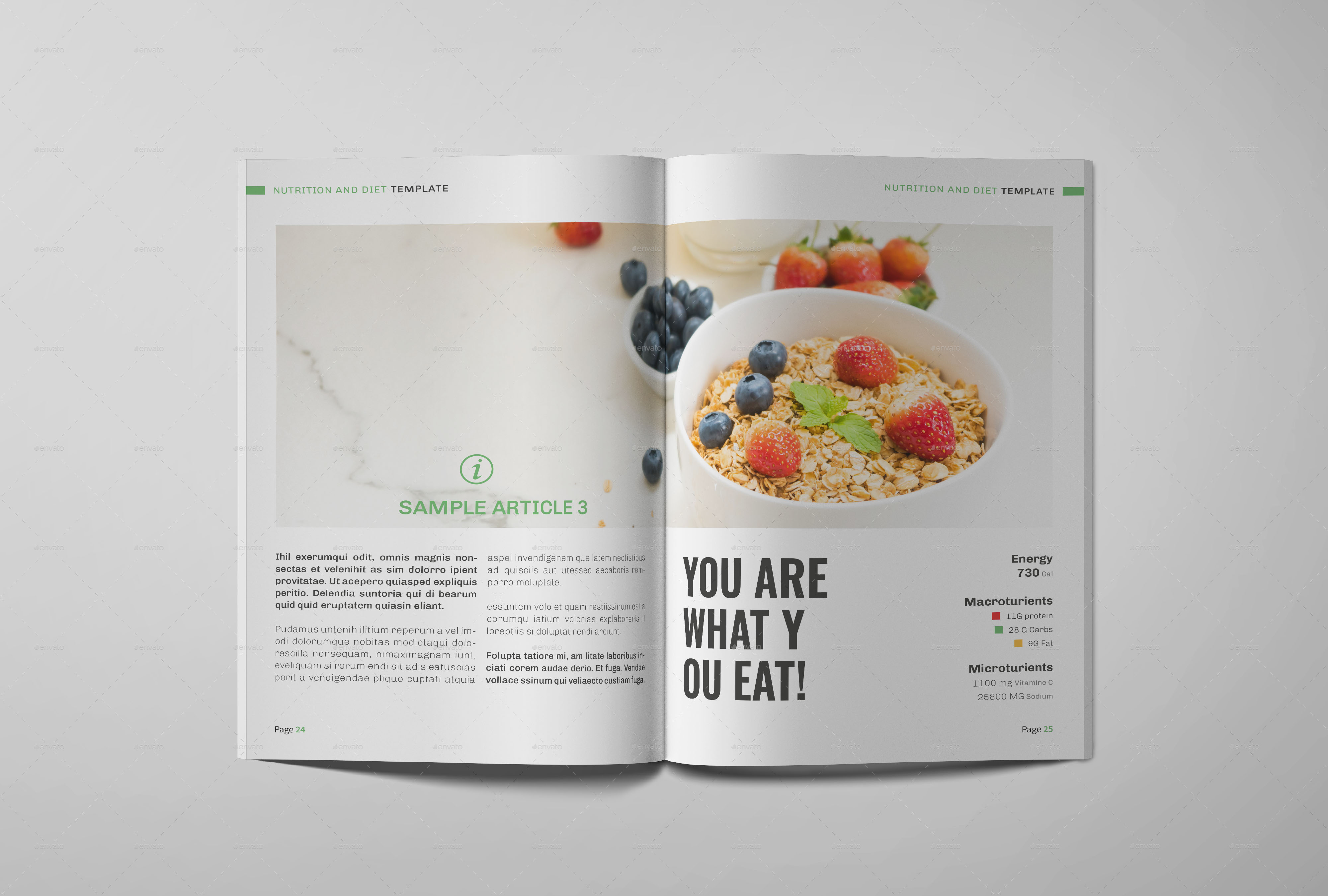 Nutrition & Diet Template, Print Templates | GraphicRiver