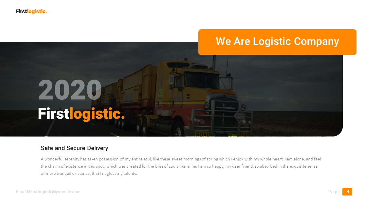 First Logistic Keynote Presentation Template by BrandEarth | GraphicRiver