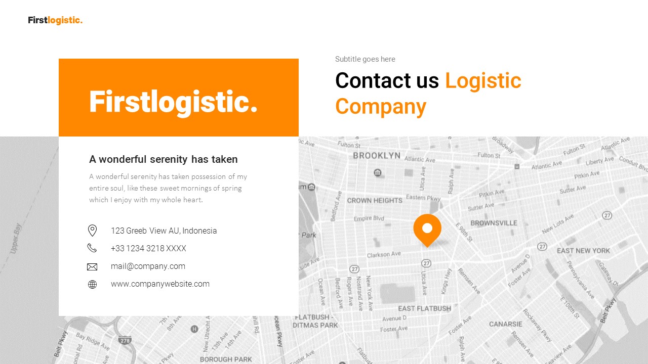 First Logistic Keynote Presentation Template by BrandEarth | GraphicRiver