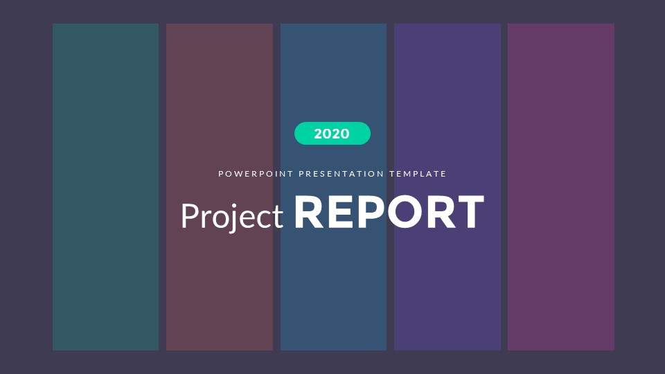 Project Report PowerPoint Presentation Template, Presentation Templates