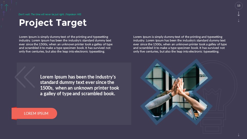 Project Report PowerPoint Presentation Template, Presentation Templates