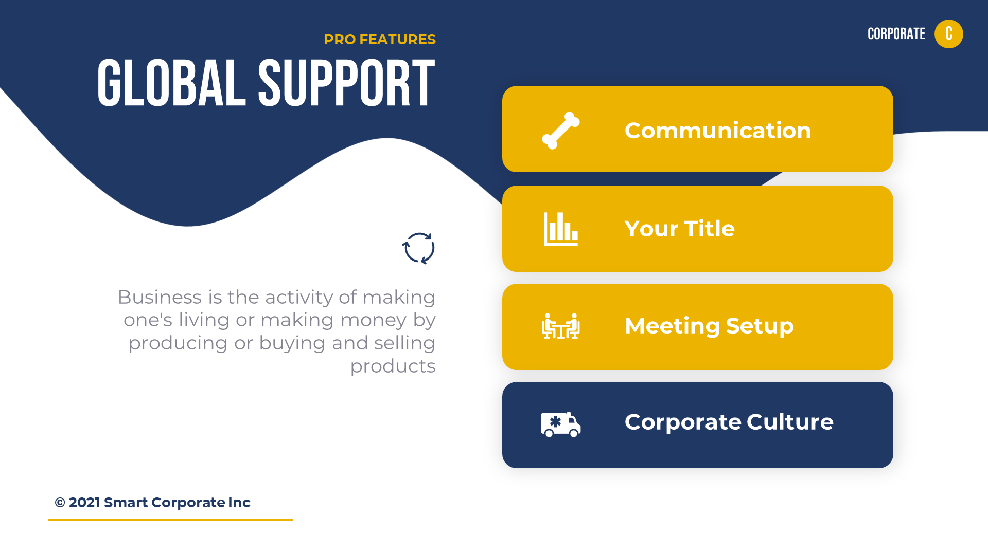 Corporate - Premium PowerPoint Template for Business, Presentation ...