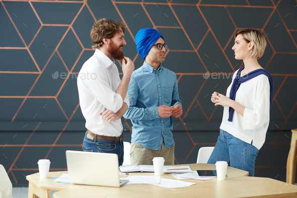 Interview in studio Stock Photo by Pressmaster | PhotoDune