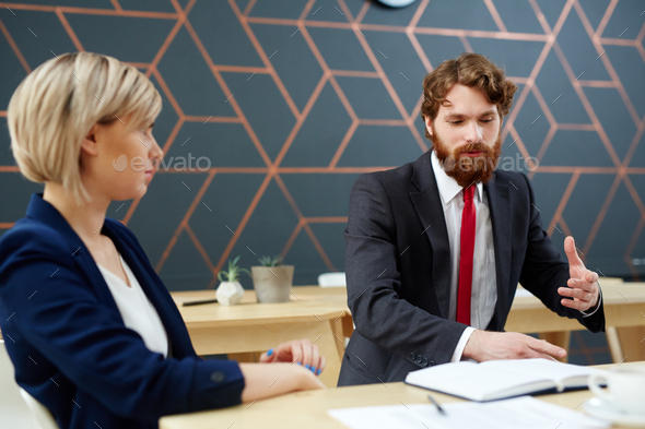 Interview in tv studio Stock Photo by Pressmaster | PhotoDune