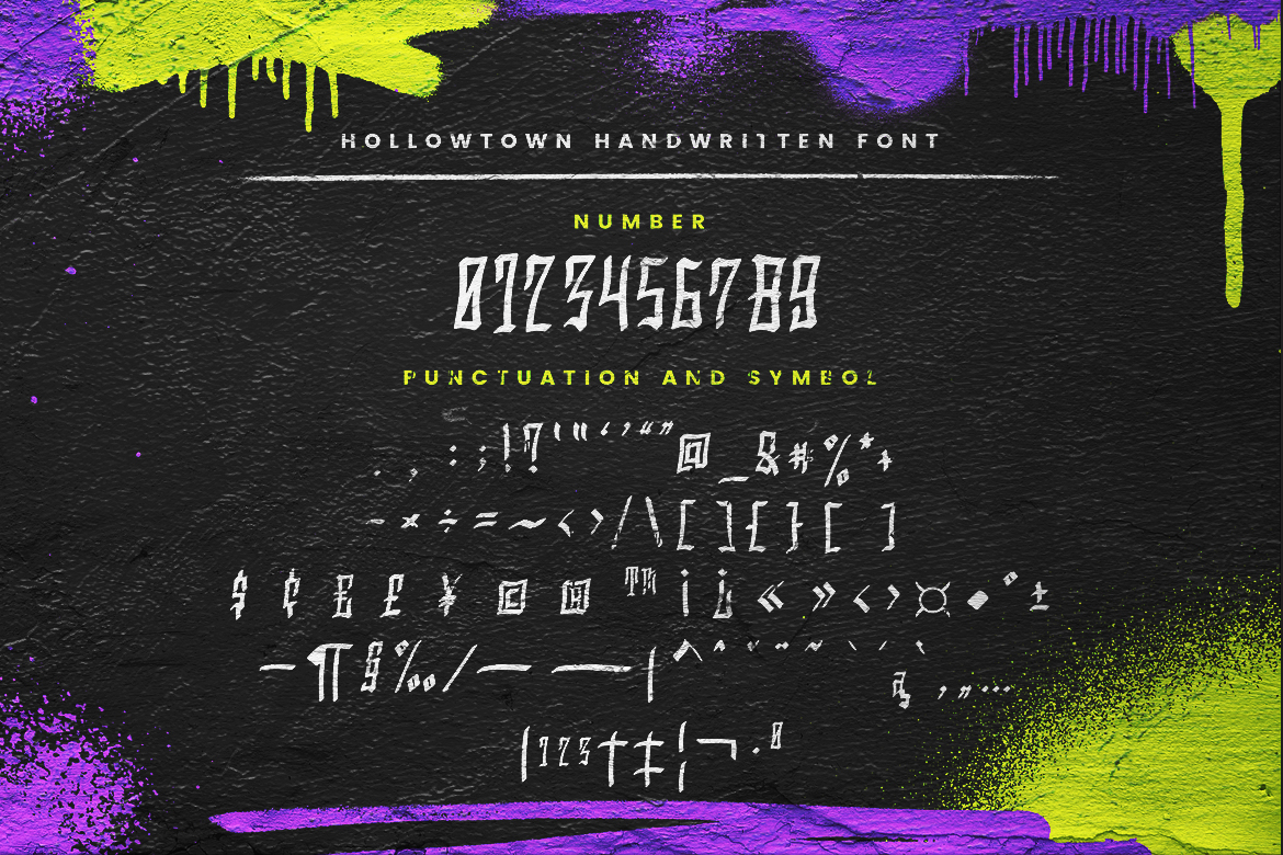 Hollow Town – Handwritten Graffiti, Fonts | GraphicRiver