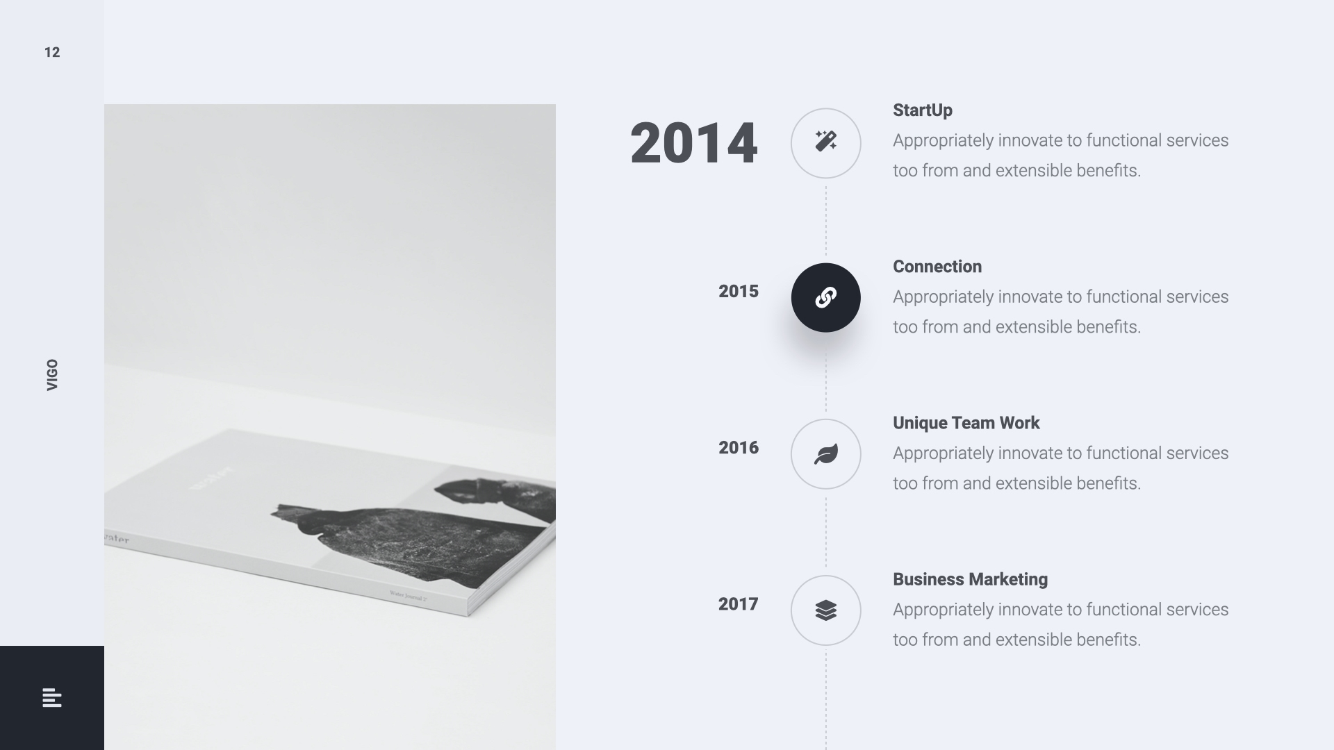 VIGO - Minimal Presentation Template (KEY), Presentation Templates