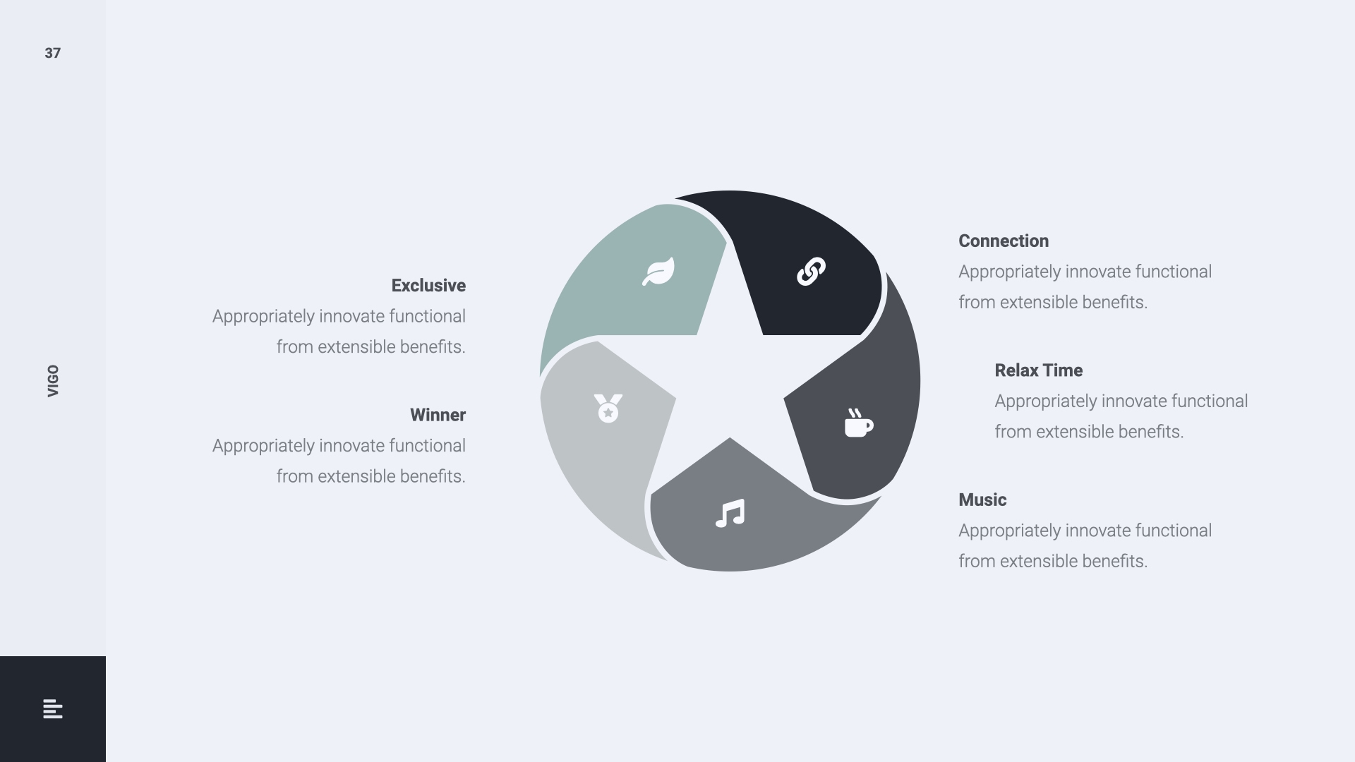 VIGO - Minimal Presentation Template (KEY), Presentation Templates