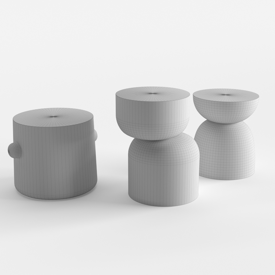 Design Within Reach Hew Side Tables by Edvace | 3DOcean