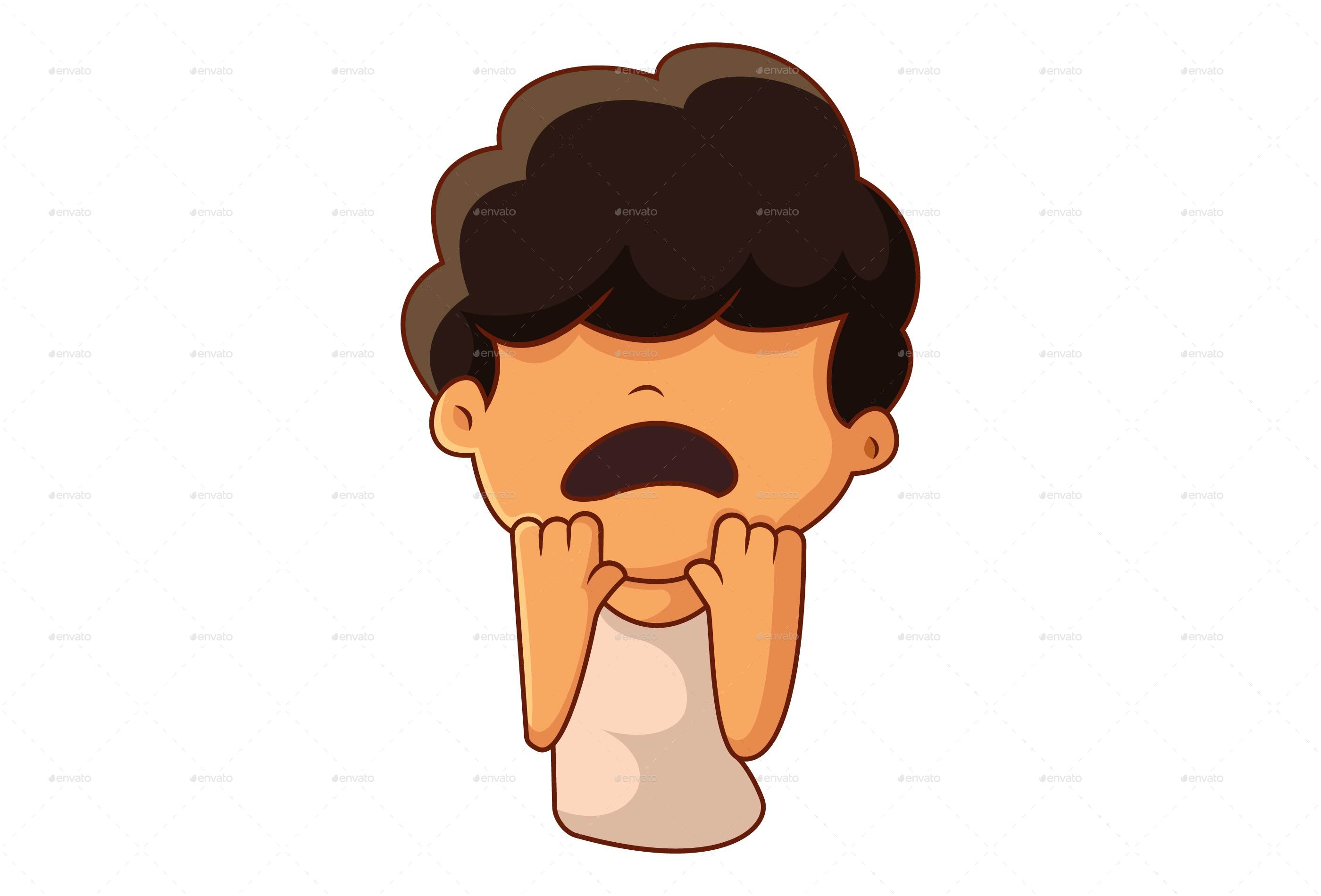 Little Boy Sticker Set, Vectors | GraphicRiver