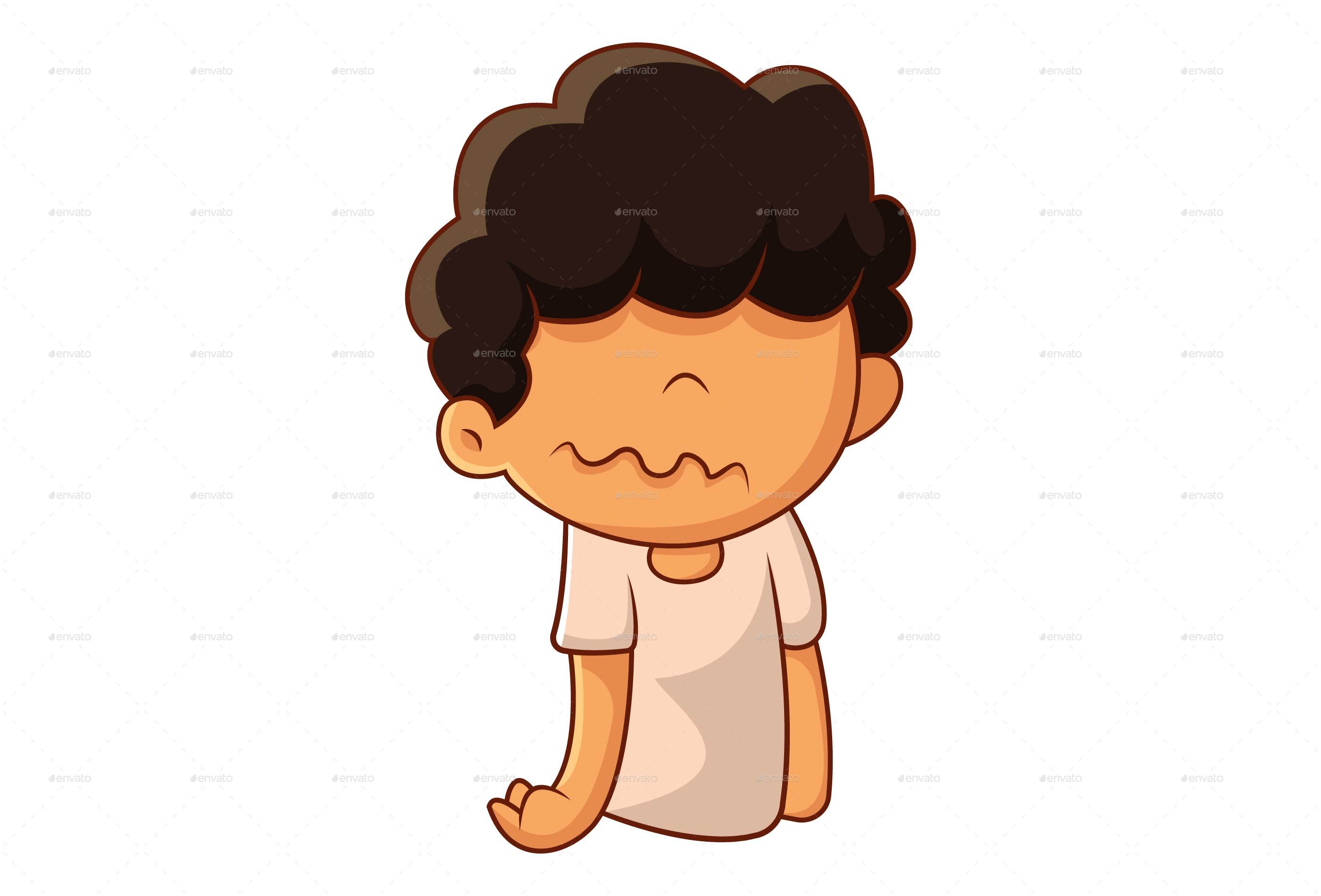 Little Boy Sticker Set, Vectors | GraphicRiver