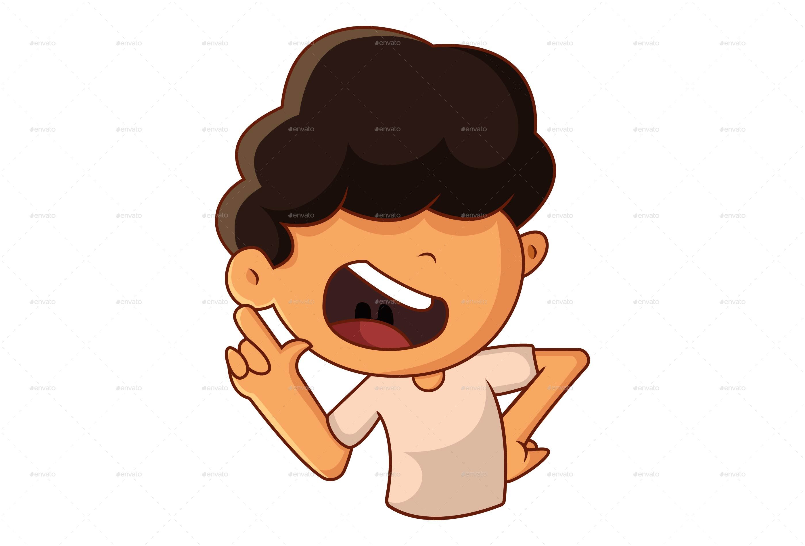 Little Boy Sticker Set, Vectors | GraphicRiver