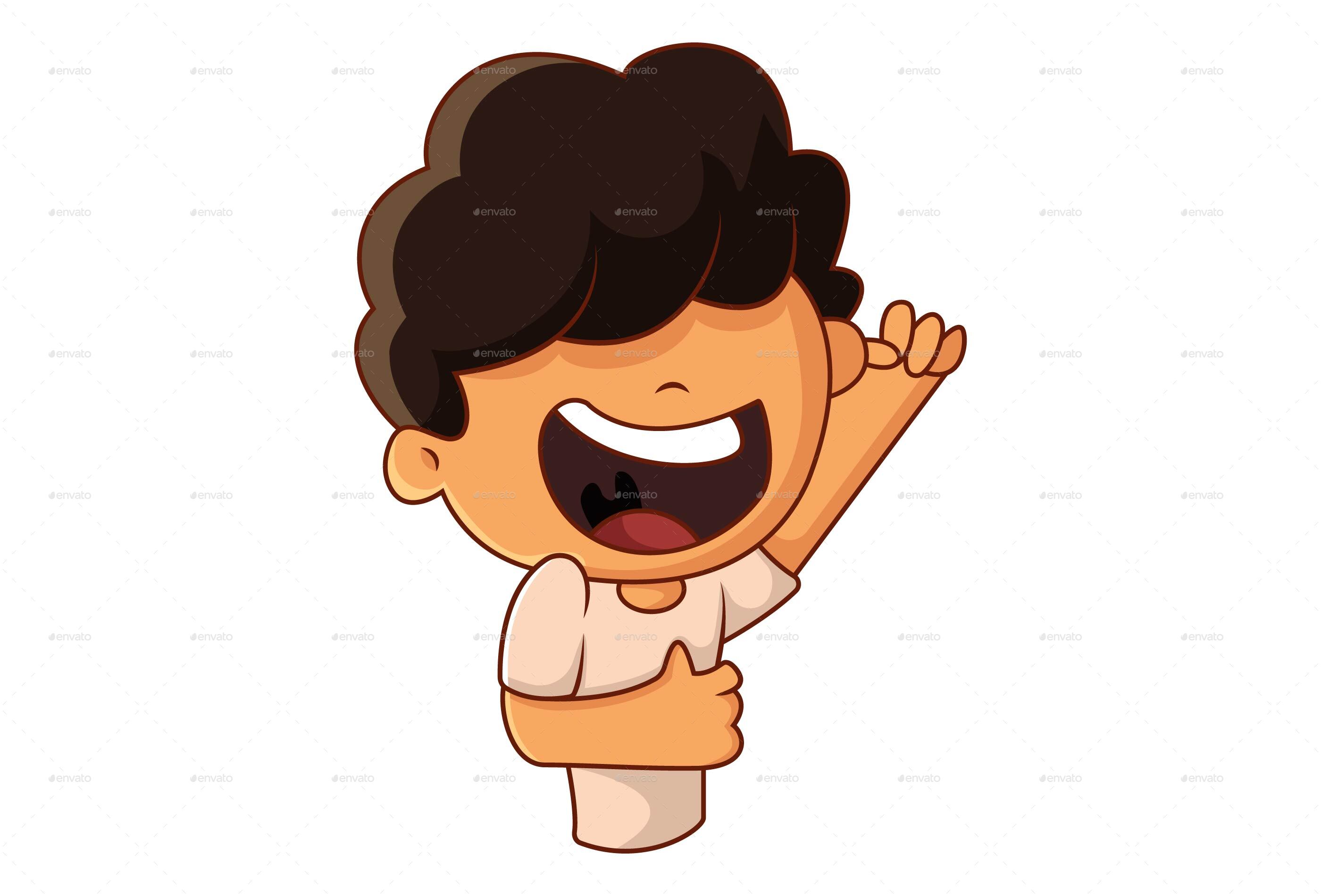 Little Boy Sticker Set, Vectors | GraphicRiver