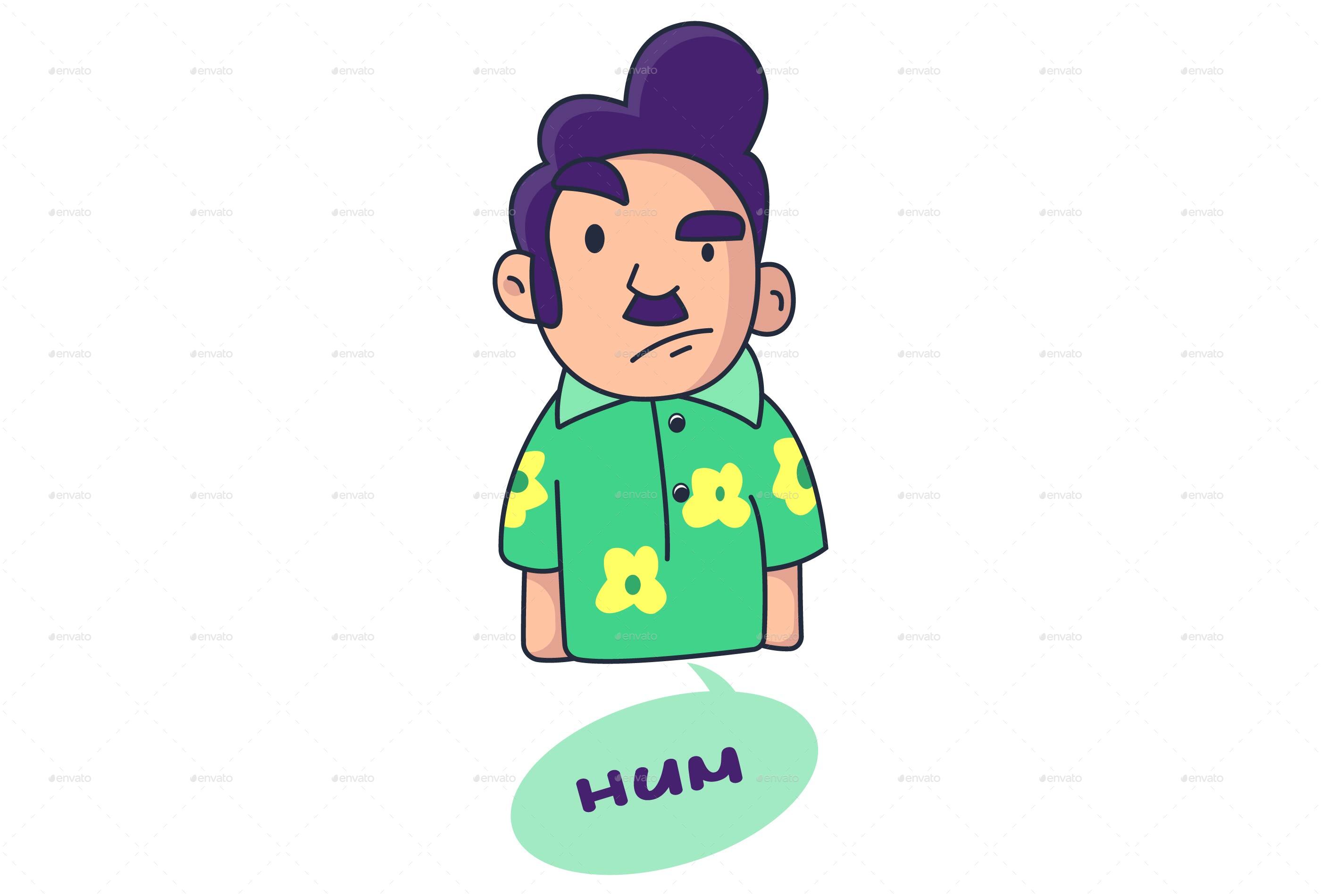 Man Sticker Set, Vectors | GraphicRiver