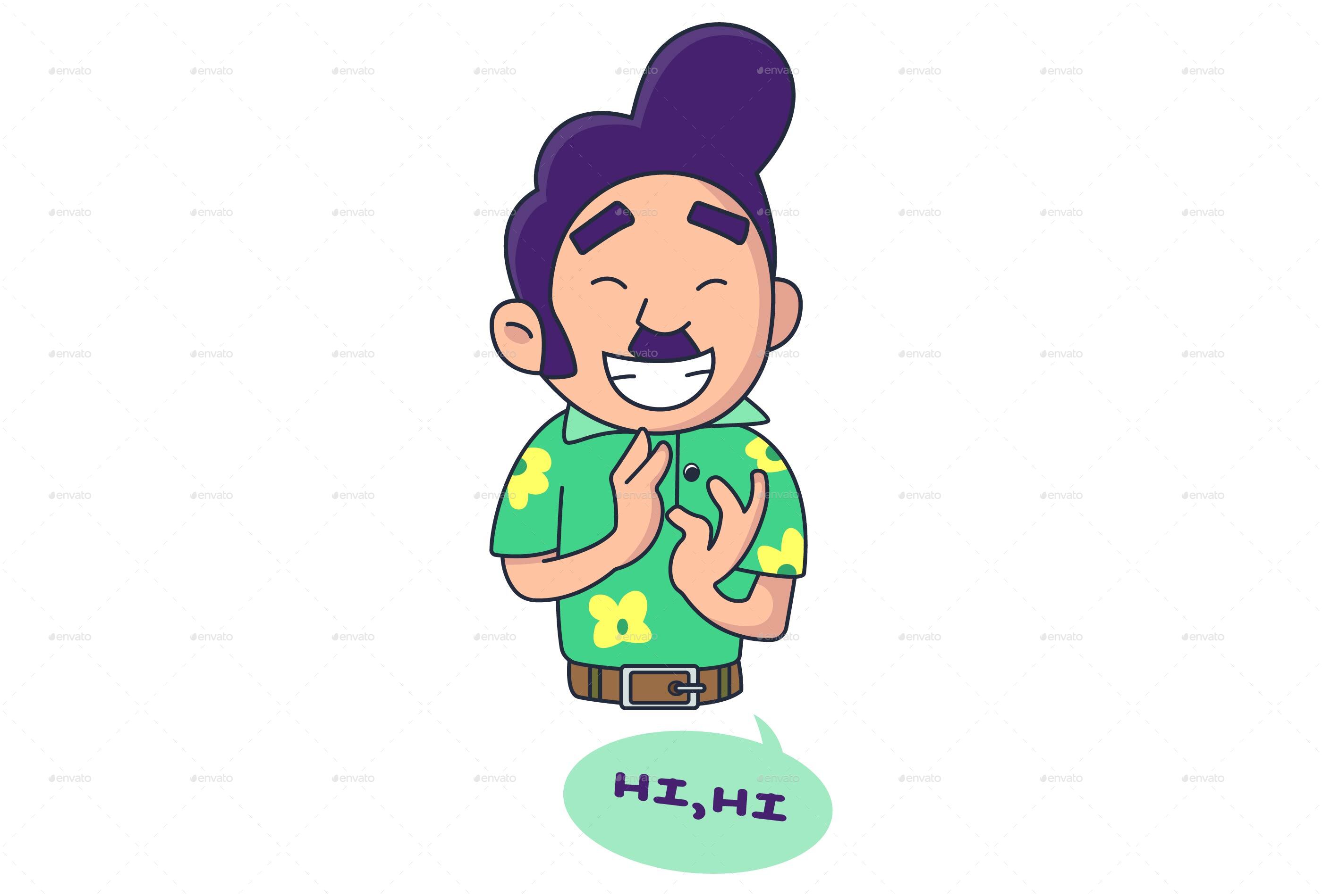 Man Sticker Set, Vectors | GraphicRiver