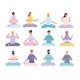 Meditation Characters, Vectors | GraphicRiver
