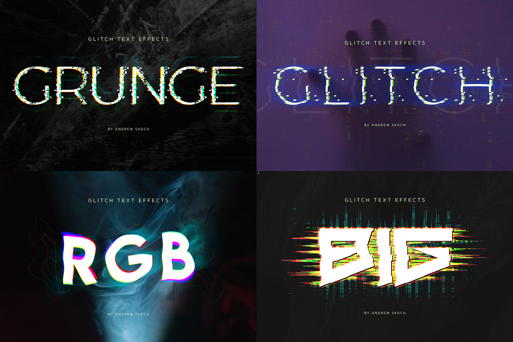 Glitch Effects Bundle, Add-ons | GraphicRiver