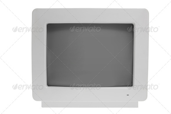 Old Computer Monitor Stock Photo by lightzone | PhotoDune
