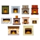 Home Fireplaces Fire Set Interior Design, Vectors | GraphicRiver