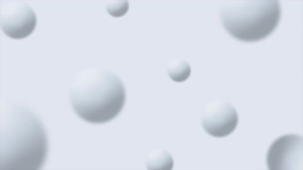 Defocused Floating White Balls, Motion Graphics | VideoHive