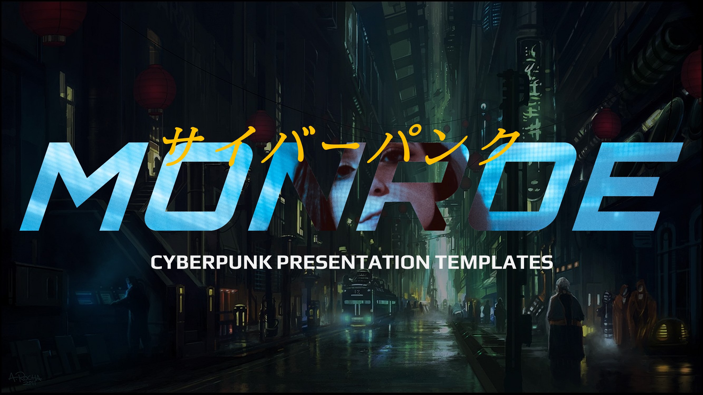 Monroe - Cyberpunk Powerpoint Templates, Presentation Templates ...