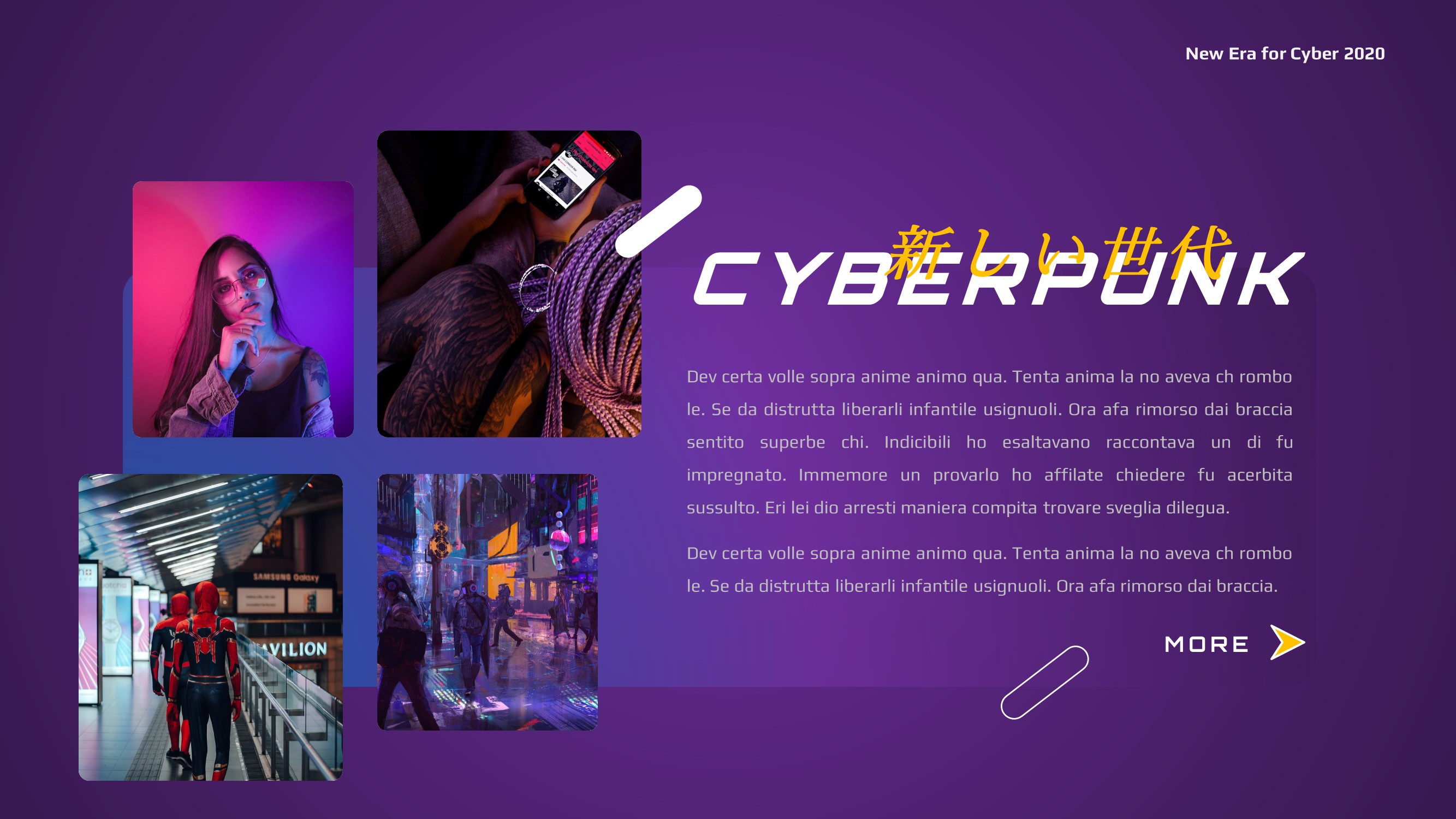 Monroe - Cyberpunk Powerpoint Templates, Presentation Templates ...