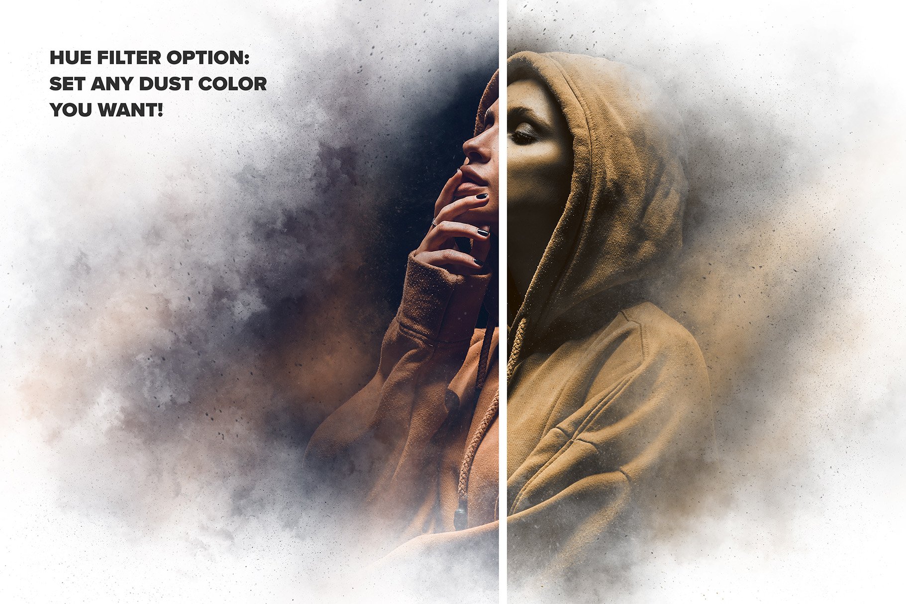 Dust Explosion Photo Effect, Add-ons | GraphicRiver