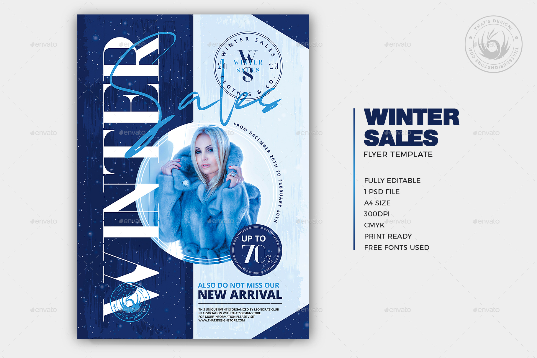 Winter Sale Flyer Template, Print Templates | GraphicRiver