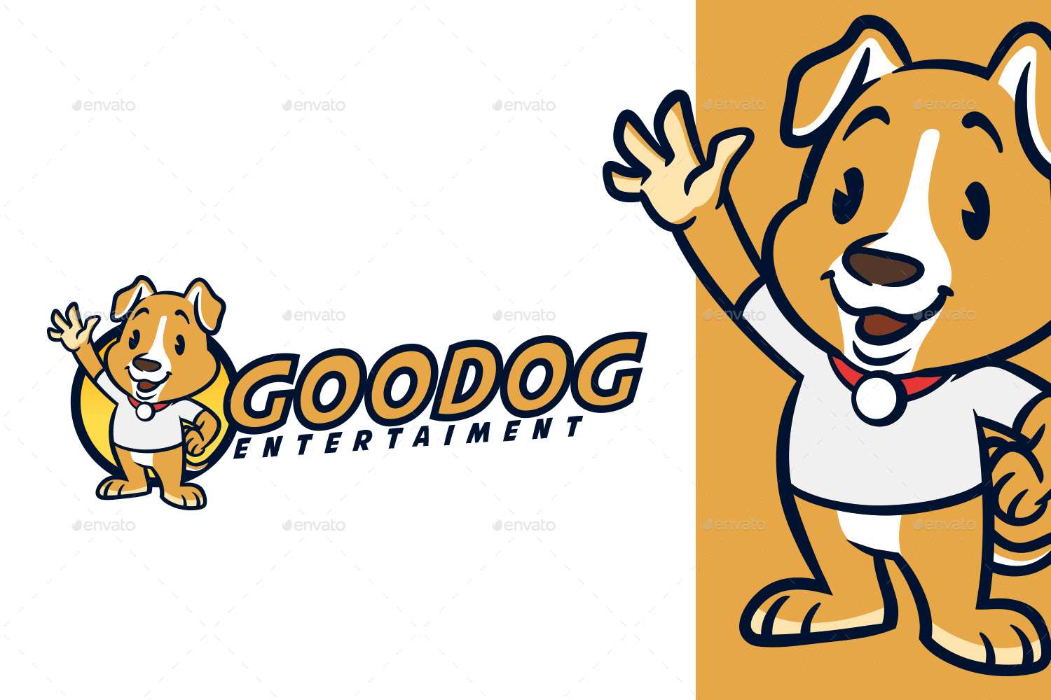 Retro Vintage Dog Character Mascot Logo, Logo Templates | GraphicRiver
