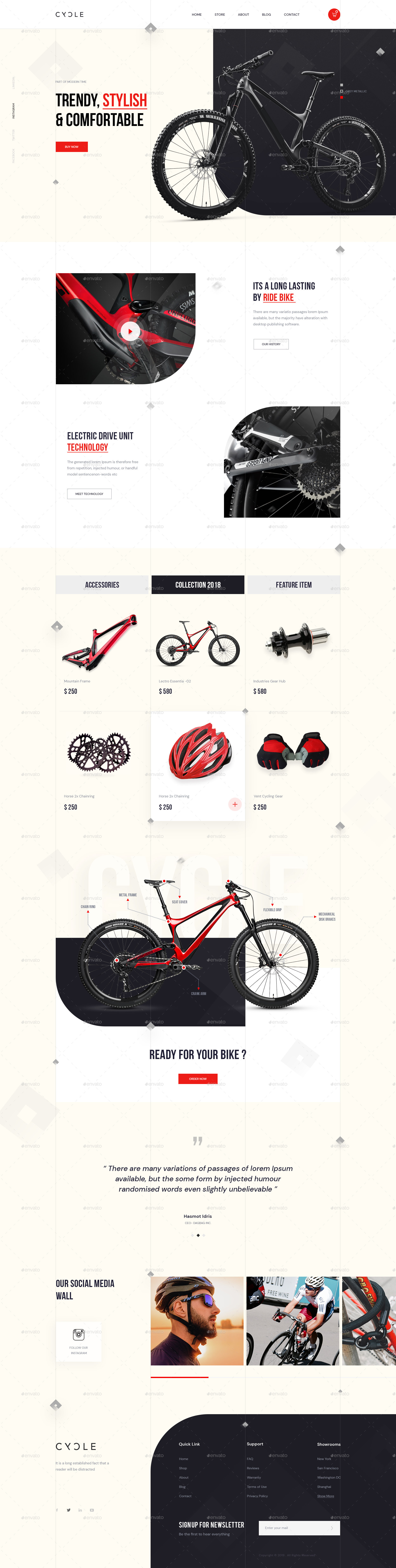 Bicycle Template - User Interface, Web Elements | GraphicRiver