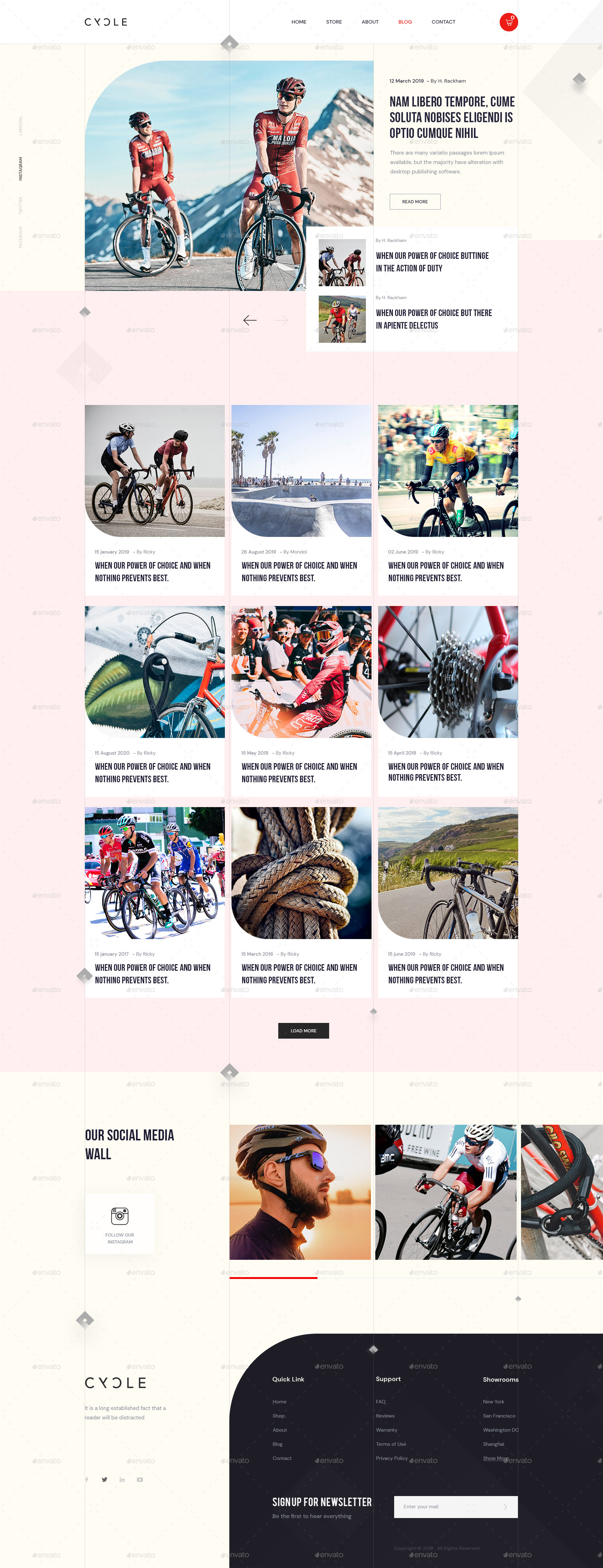Bicycle Template - User Interface, Web Elements | GraphicRiver