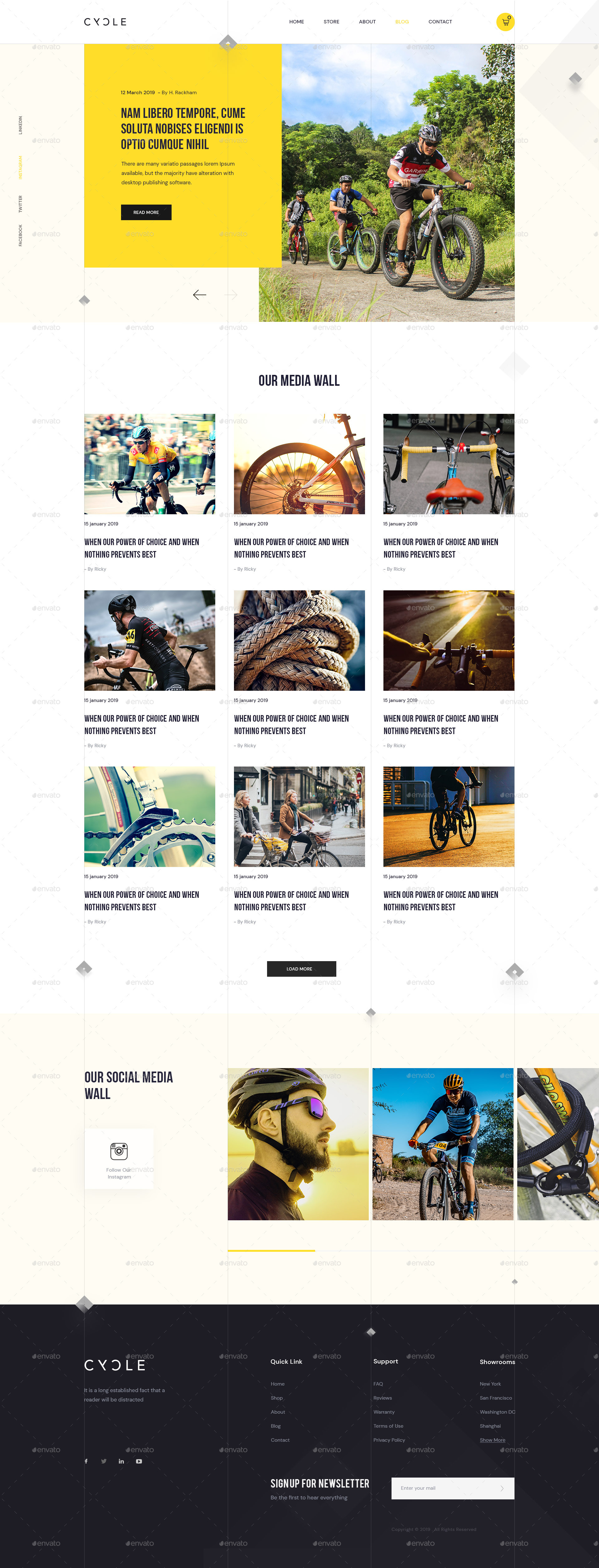 Bicycle Template - User Interface, Web Elements | GraphicRiver