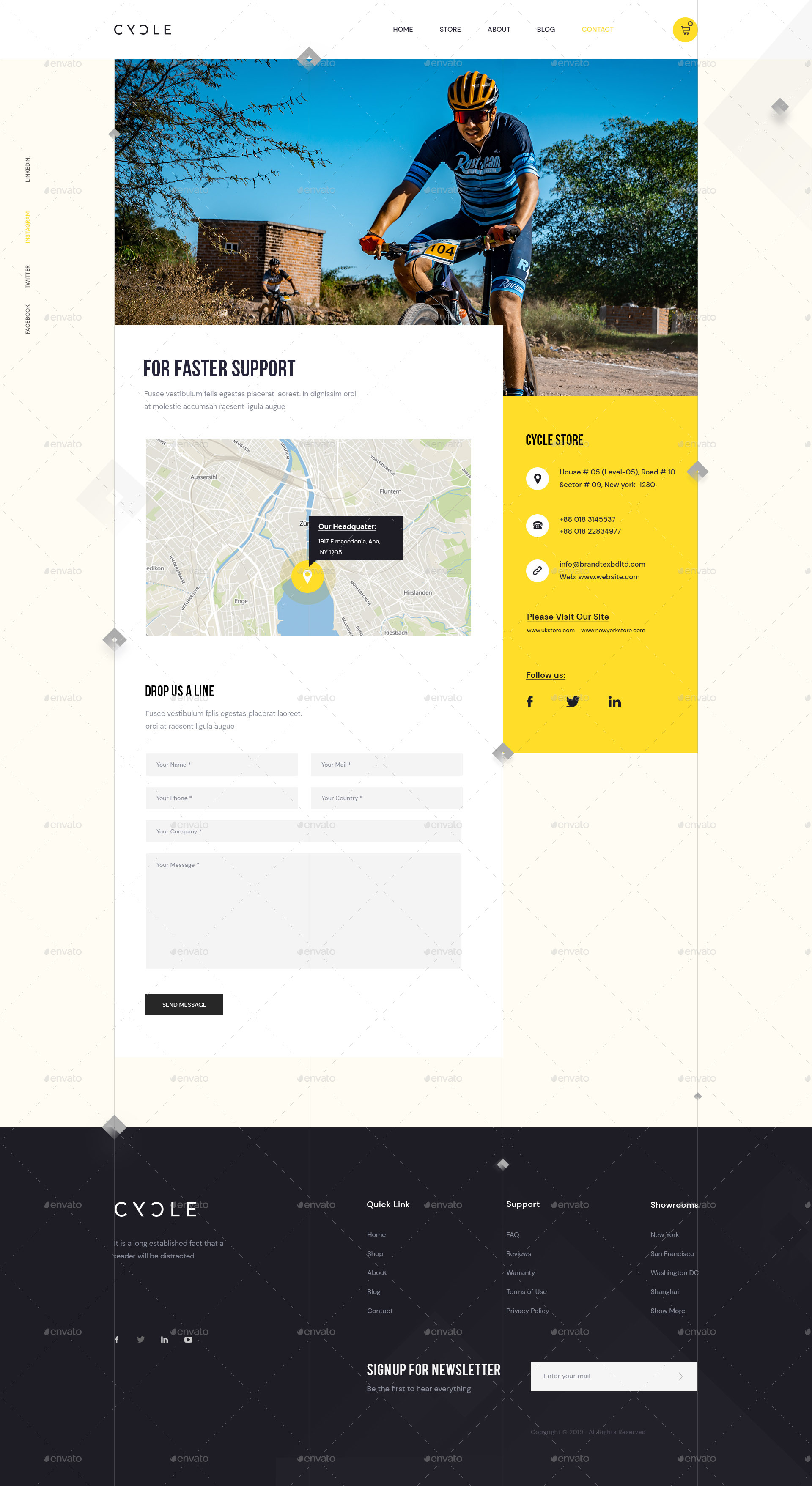 Bicycle Template - User Interface by WpSent | GraphicRiver
