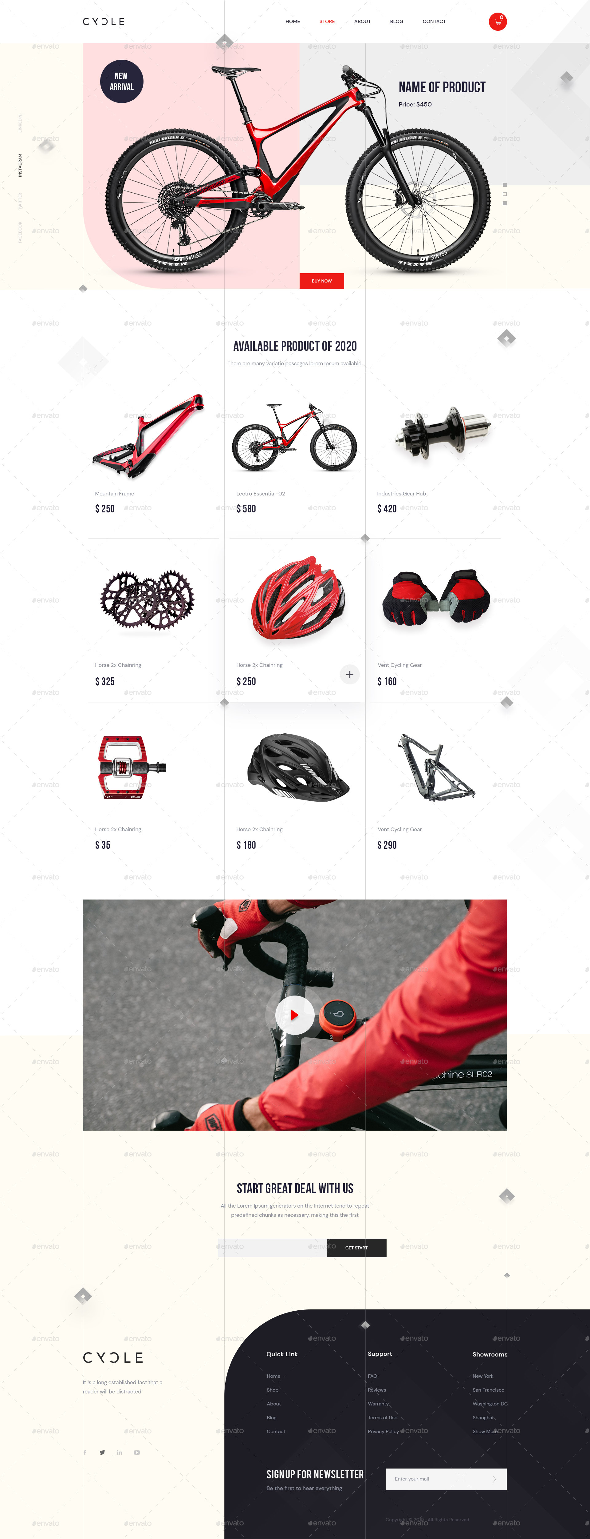 Bicycle Template - User Interface, Web Elements | GraphicRiver