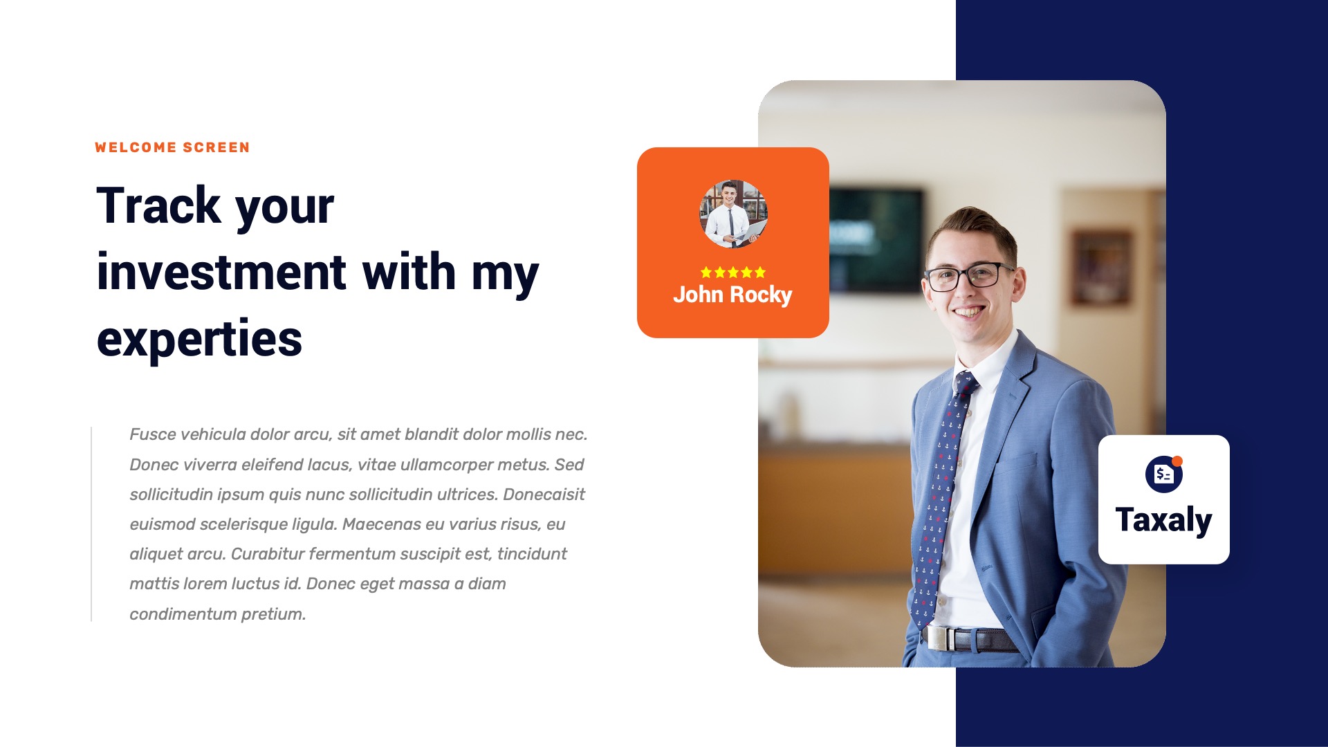 Taxaly - Advisor & Tax Accounting Powerpoint Template, Presentation ...