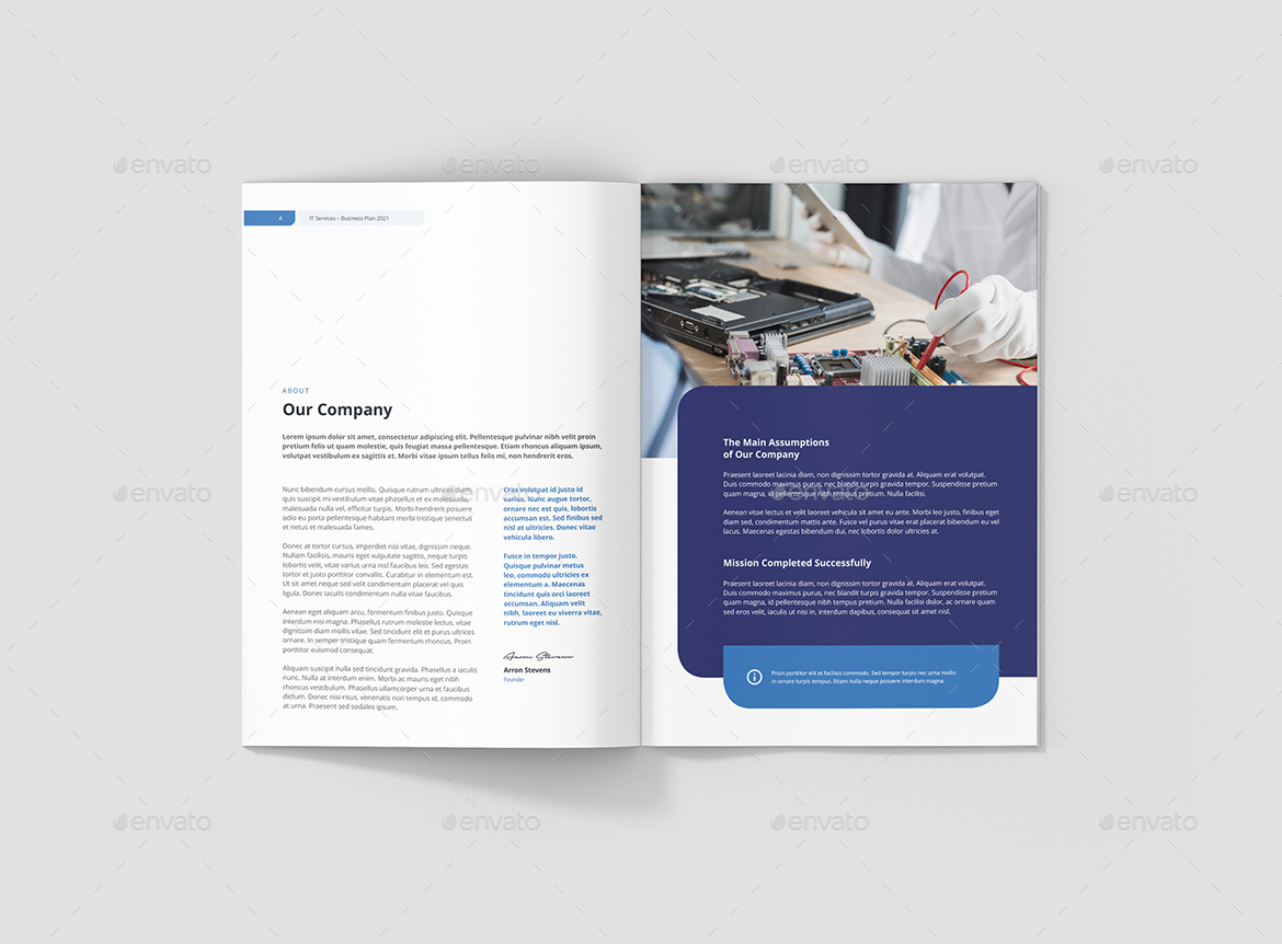IT Services – Business Plan, Print Templates | GraphicRiver