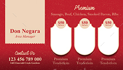 Butcher Business Card, Print Templates | GraphicRiver