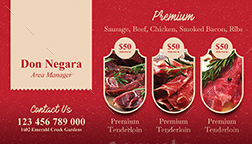 Butcher Business Card, Print Templates | GraphicRiver