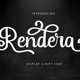Rendera - Elegant Script Font, Fonts | GraphicRiver