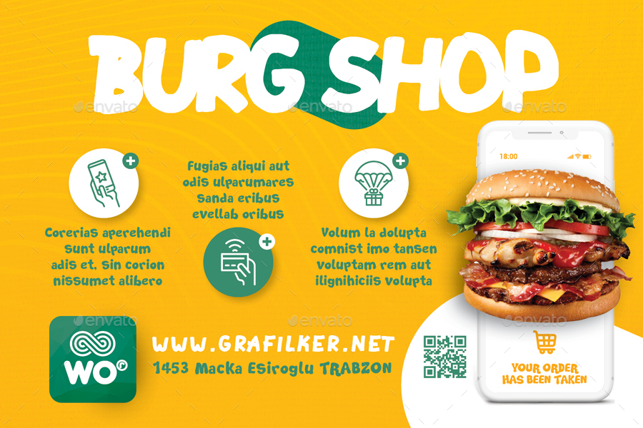 Mobile Shopping Postcard Templates, Print Templates | GraphicRiver