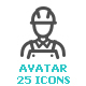 Avatar Mini Icon, Icons | GraphicRiver