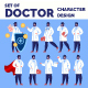 Set of Doctor Characters Design, Vectors | GraphicRiver