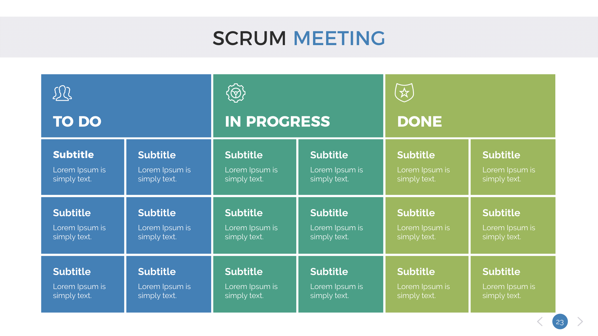 Scrum Process Keynote Presentation Template, Presentation Templates