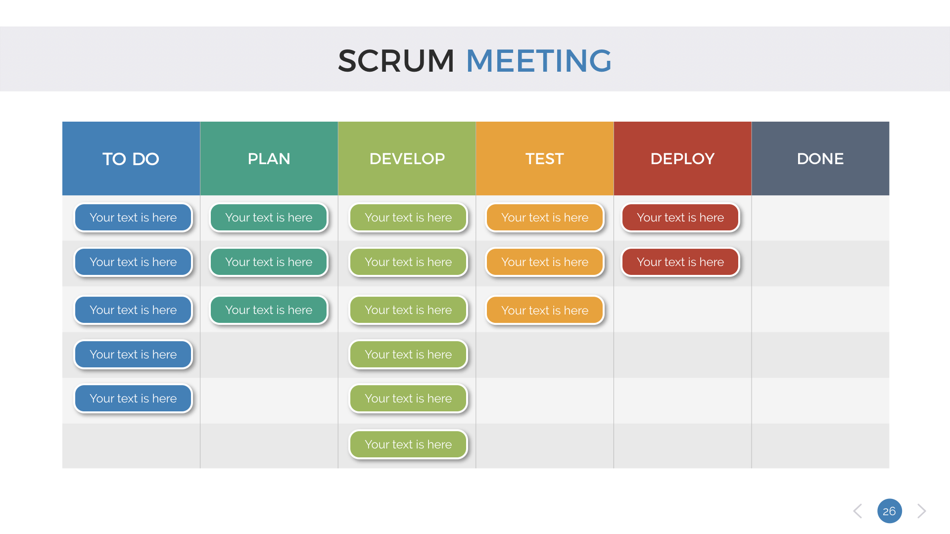 Scrum Process Keynote Presentation Template, Presentation Templates