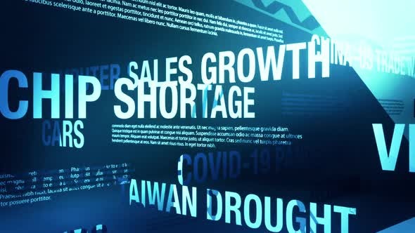 2020-2021 Global Semiconductor Chip Shortage Related Terms Looping ...