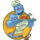 Cartoon Genie Cook - Restaurant Character Mascot Logo, Logo Templates